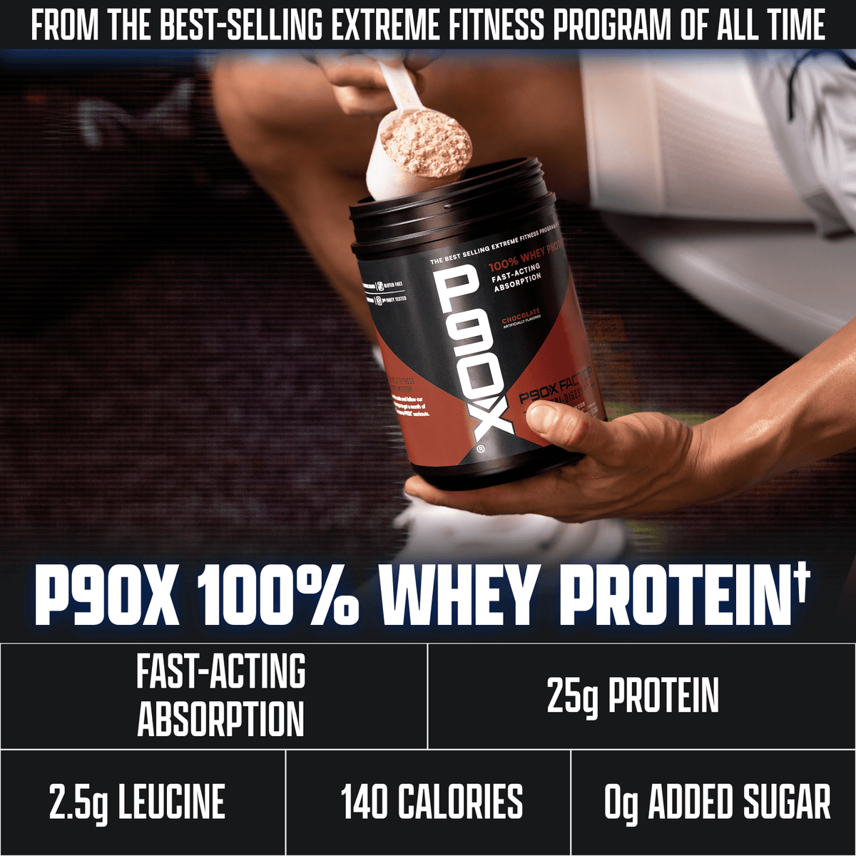 P90X 100% Whey Protein Powder for Muscle Gain | BODi
